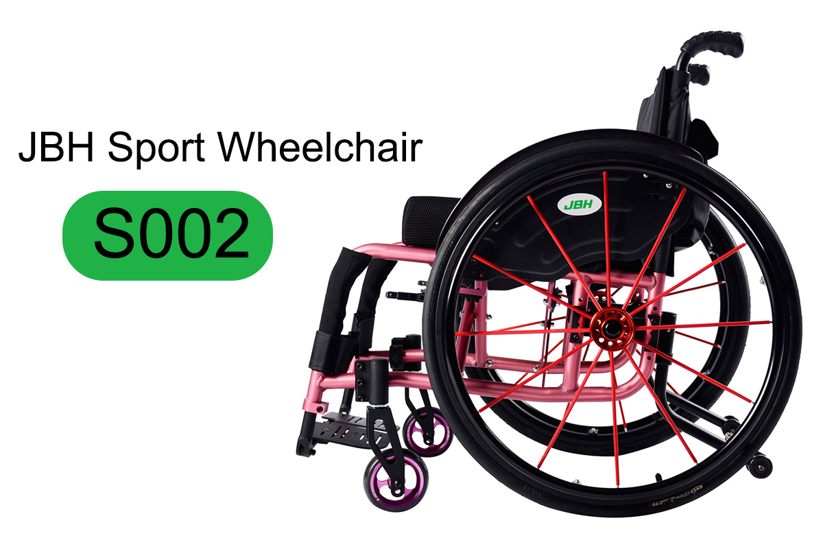 JBH rosa lättviktssport rullstol S002 - JBH